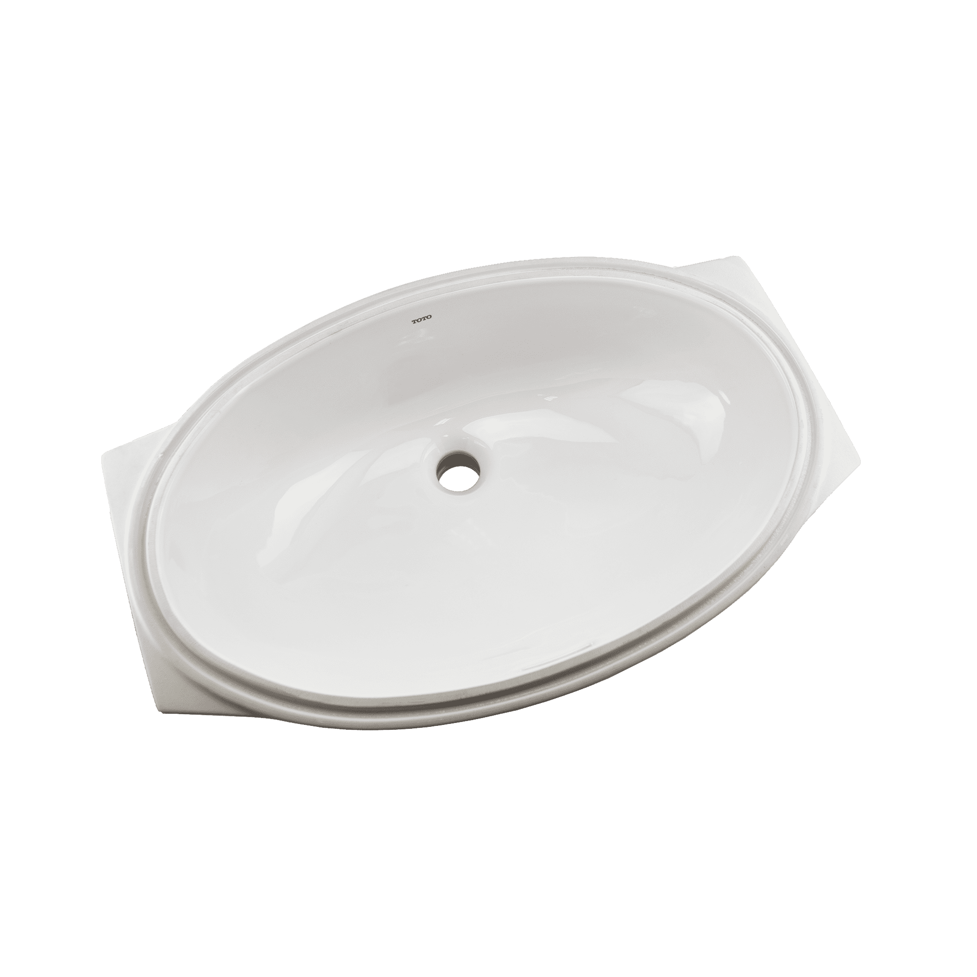 TOTO® 24" Oval Undermount Bathroom Sink with CEFIONTECT®, Cotton White ...