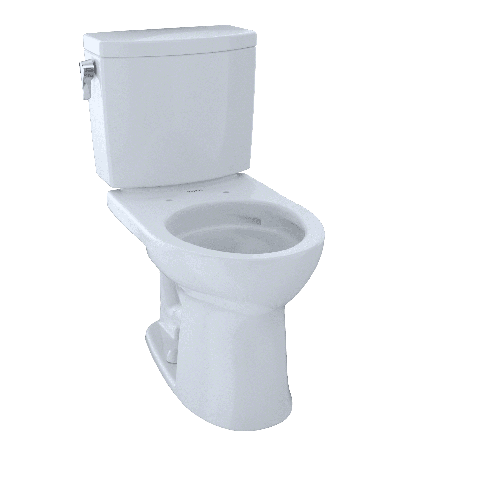 TOTO® Drake® II 1G® Two-Piece Round 1.0 GPF Universal Height Toilet ...