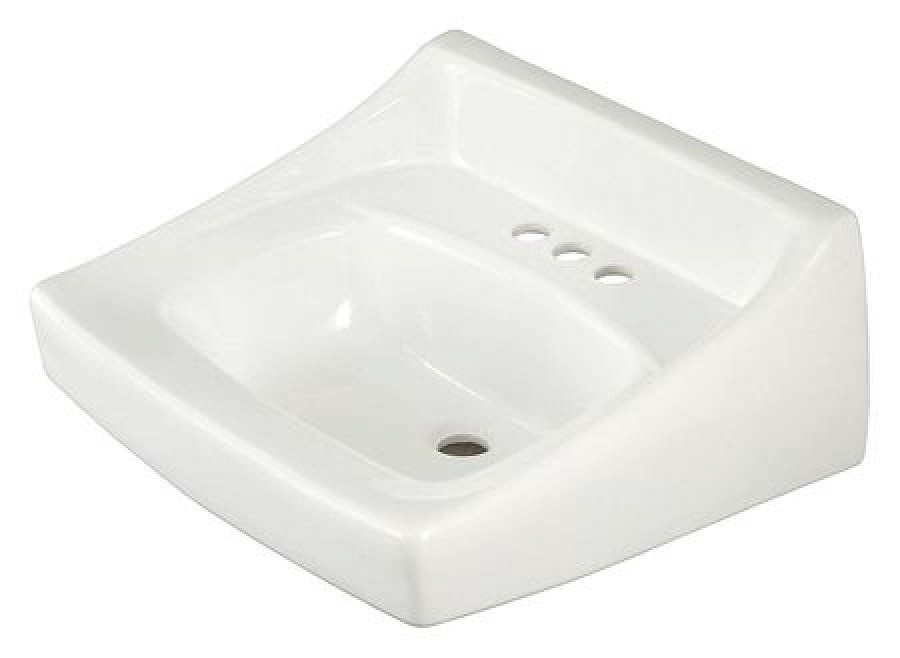 TOTO LT307.4#01 White Bathroom Sink, Vitreous China, Wall Mount Bowl ...