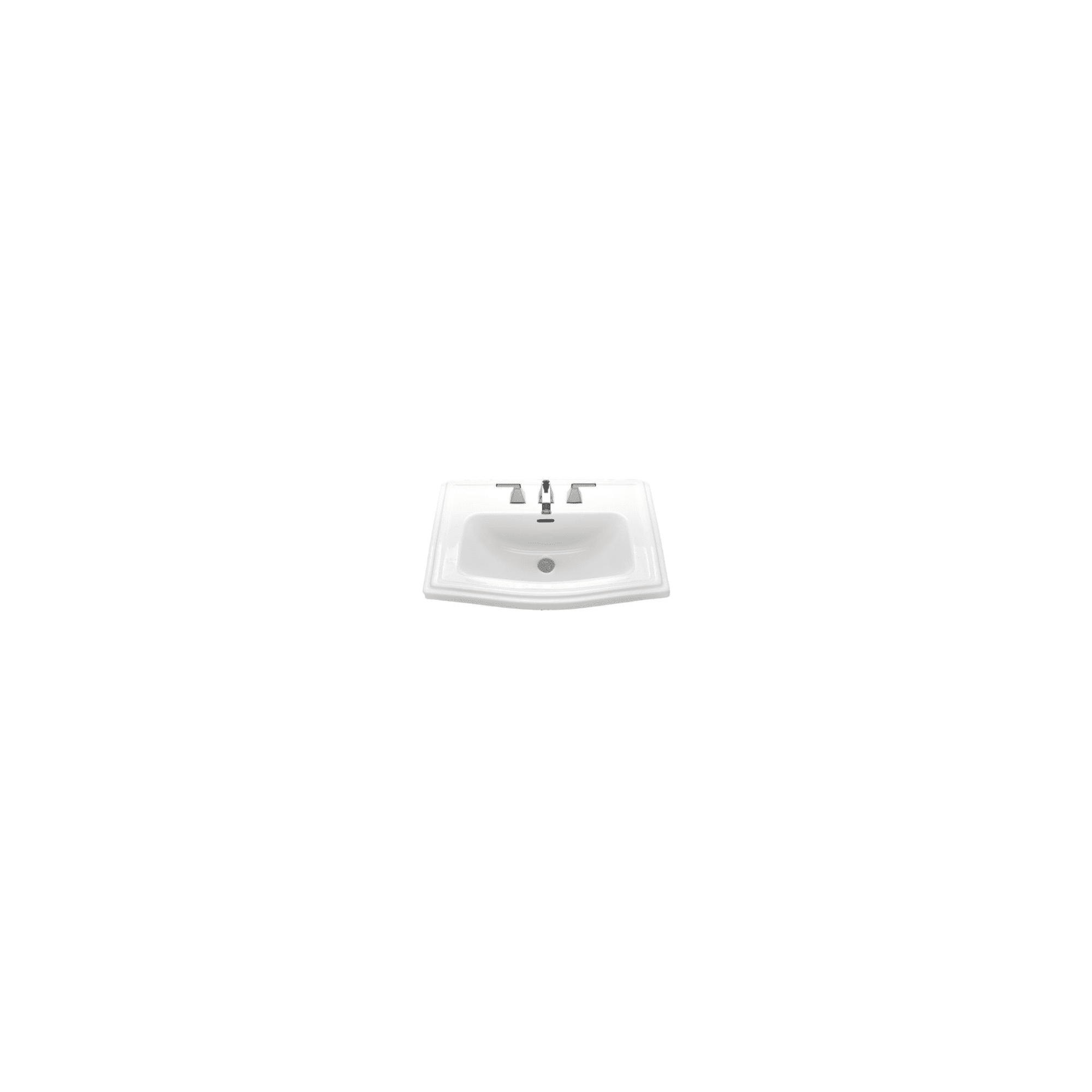 TOTO LT781#01 Clayton Rectangular Self-Rimming Drop-In Bathroom Sink ...