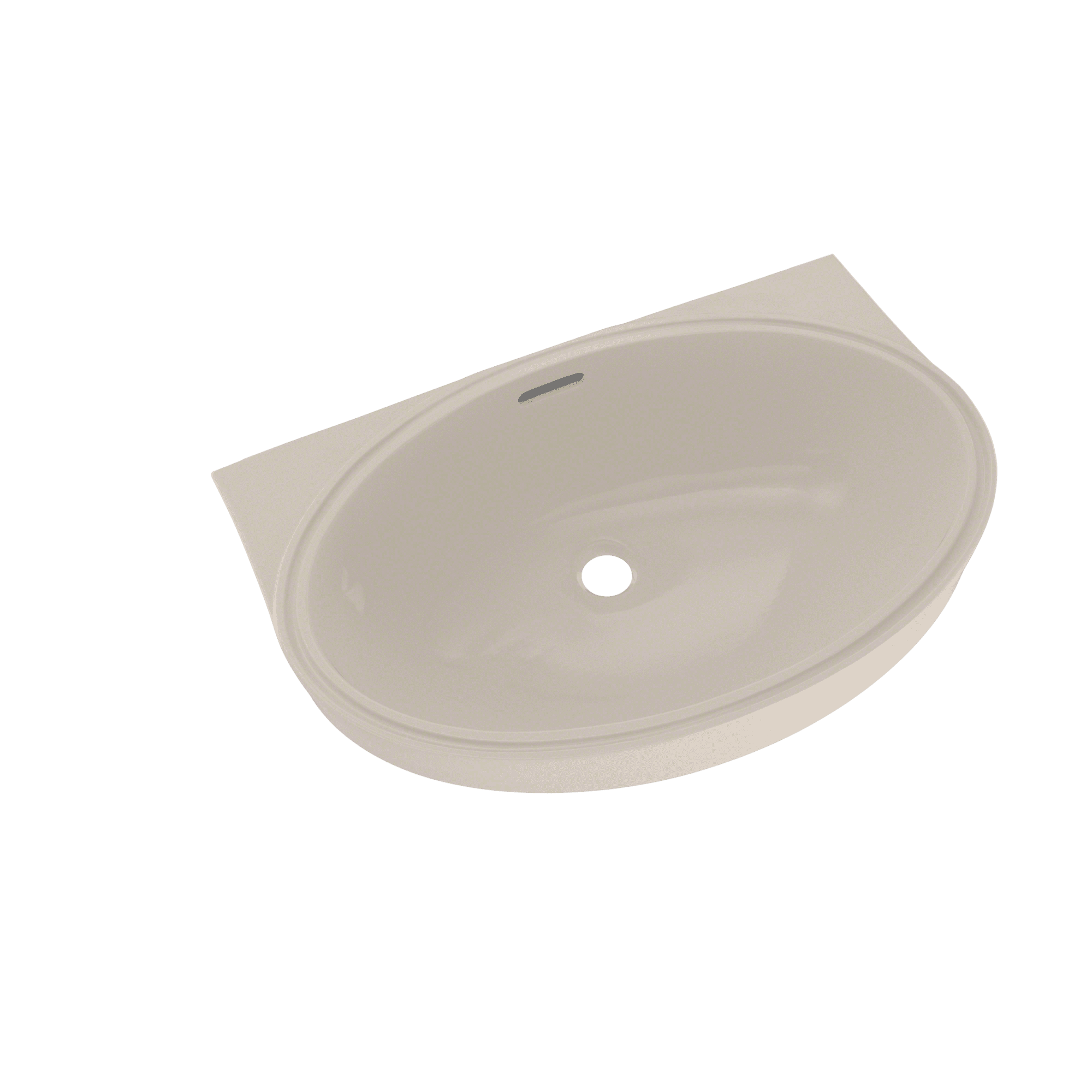 TOTO® Oval Oblong 21-5/8" x 14-5/8" Undermount Bathroom Sink with ...