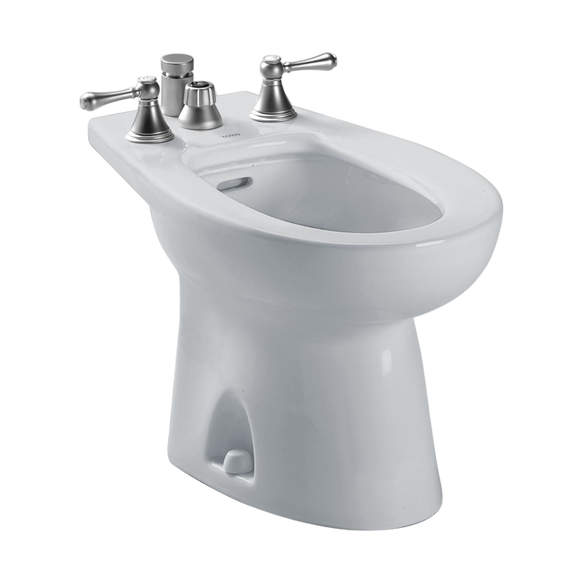 TOTO® Piedmont® Deck Mount Vertical Spray Flushing Rim Bidet, Colonial ...