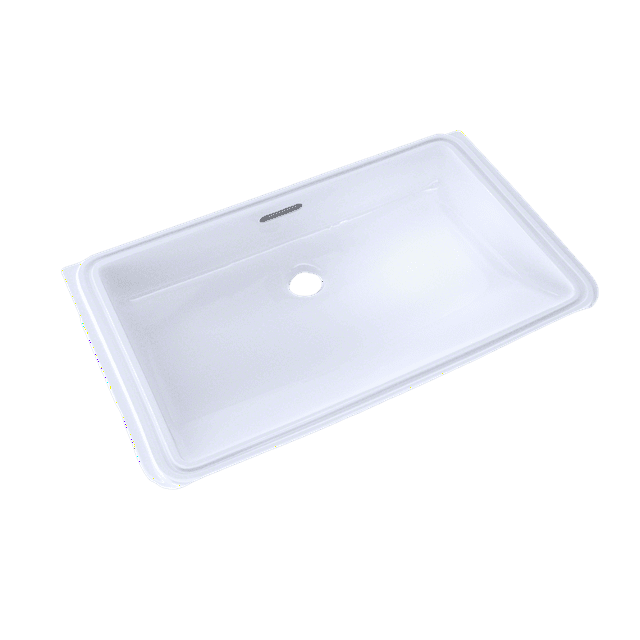 TOTO® Rectangular Undermount Bathroom Sink with CEFIONTECT, Cotton ...