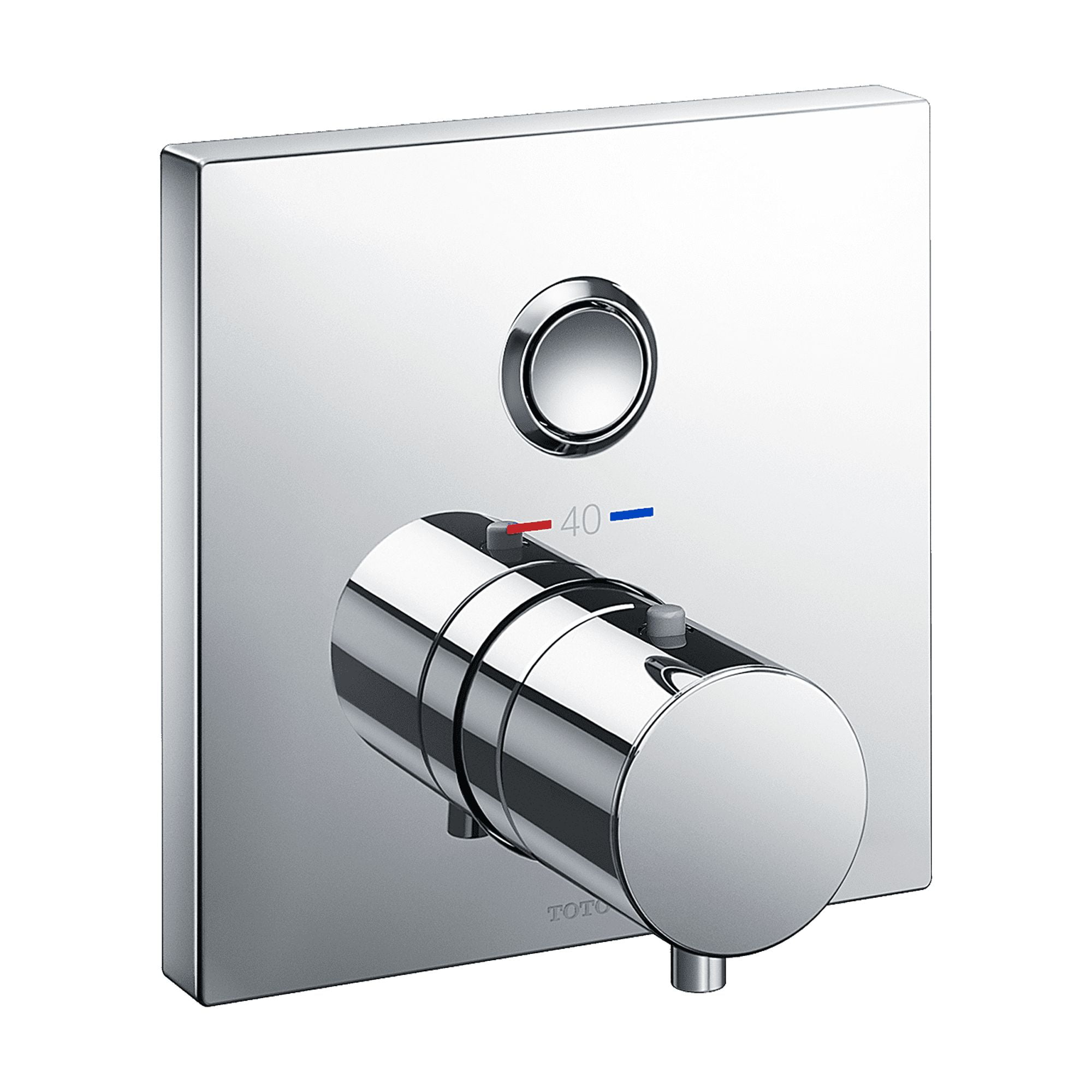 TOTO® Square Thermostatic Mixing Valve with One-Function Shower Trim ...