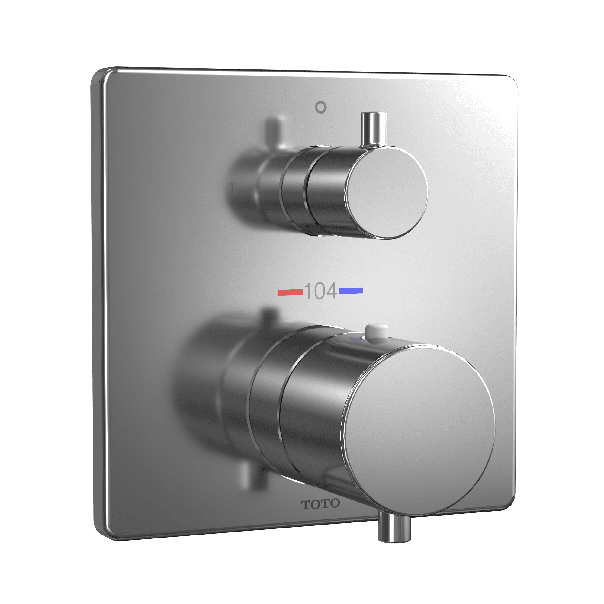 TOTO® Square Thermostatic Mixing Valve with Two-Way Diverter Shower ...