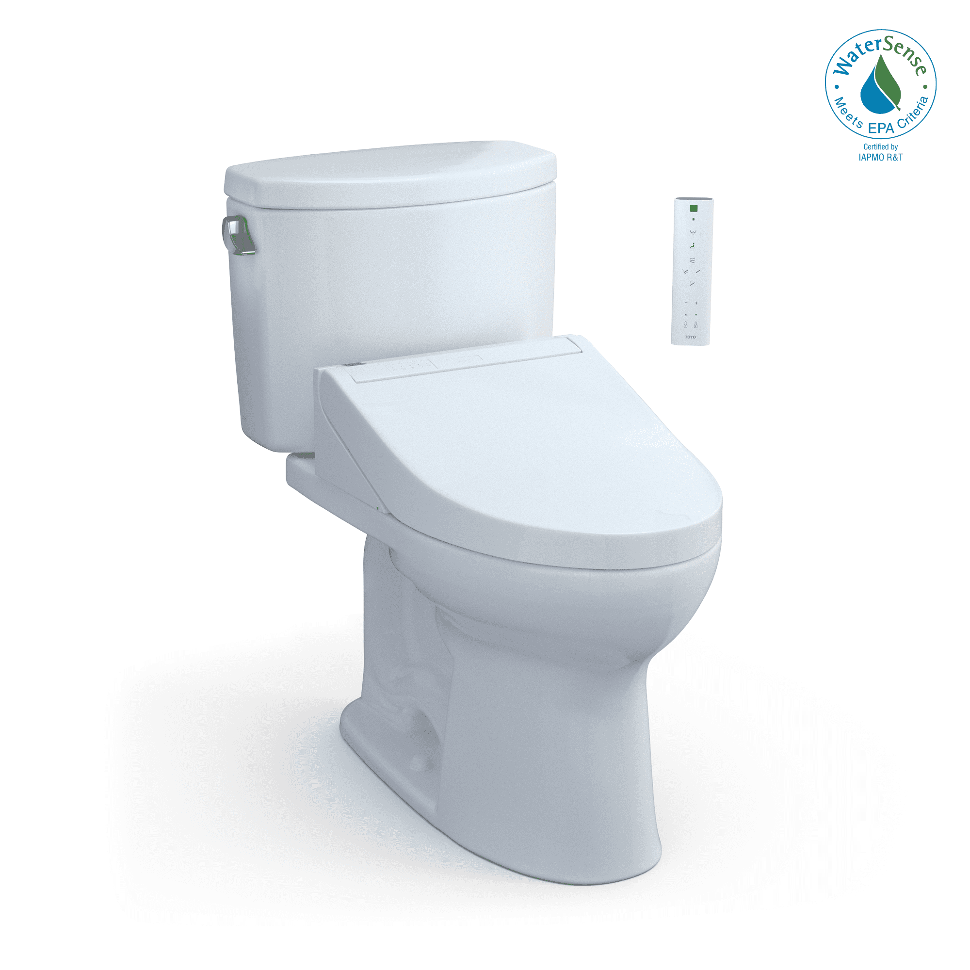 TOTO® WASHLET+® Drake® II Two-Piece Elongated 1.28 GPF Toilet and ...
