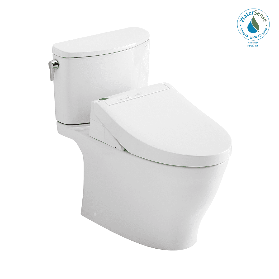 TOTO Nexus 2-Piece Elongated 1.28 GPF Toilet, C5 Bidet Seat, WATER ...