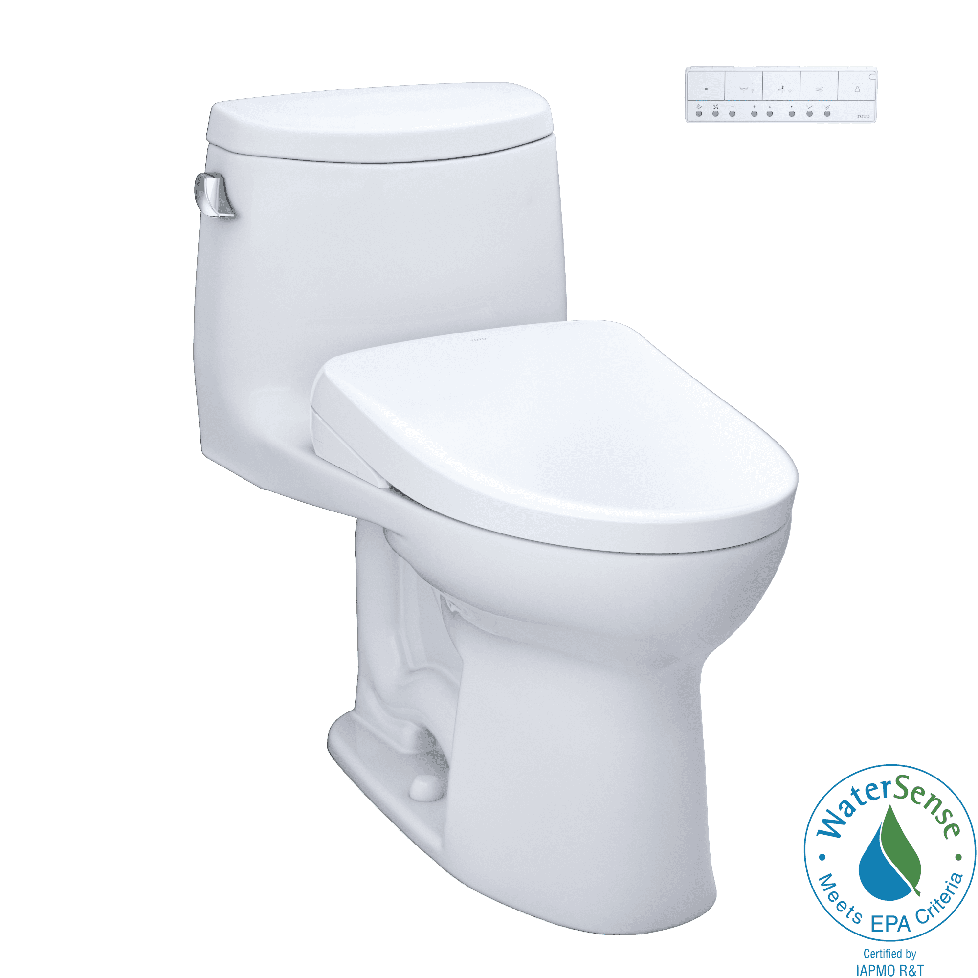 Toto MW6044736CEFGA-01 1.28 GPF Ultramax II Washlet Plus S7A Toilet ...