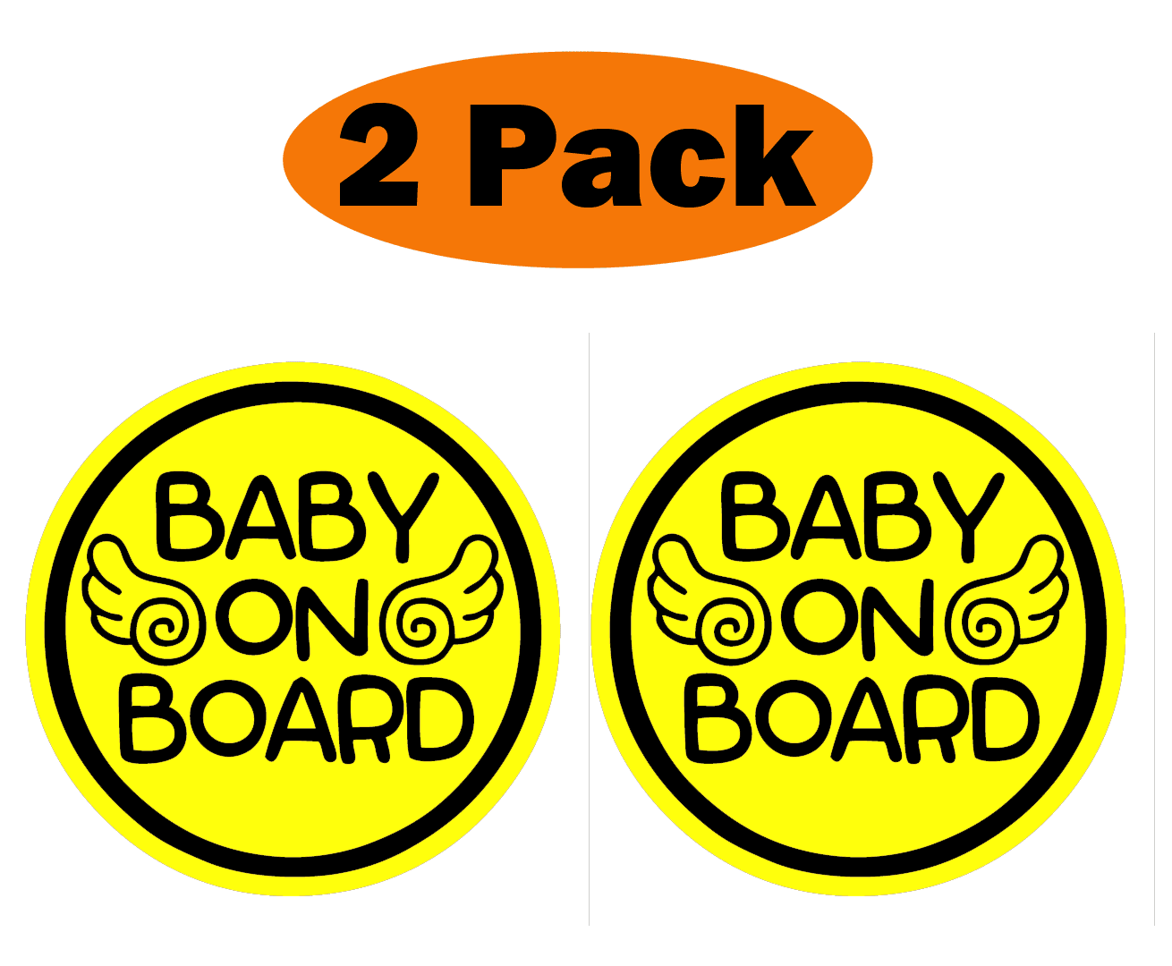 TOTOMO Baby on Board Magnet for Cars Funny Cute Safety Caution Decal ...