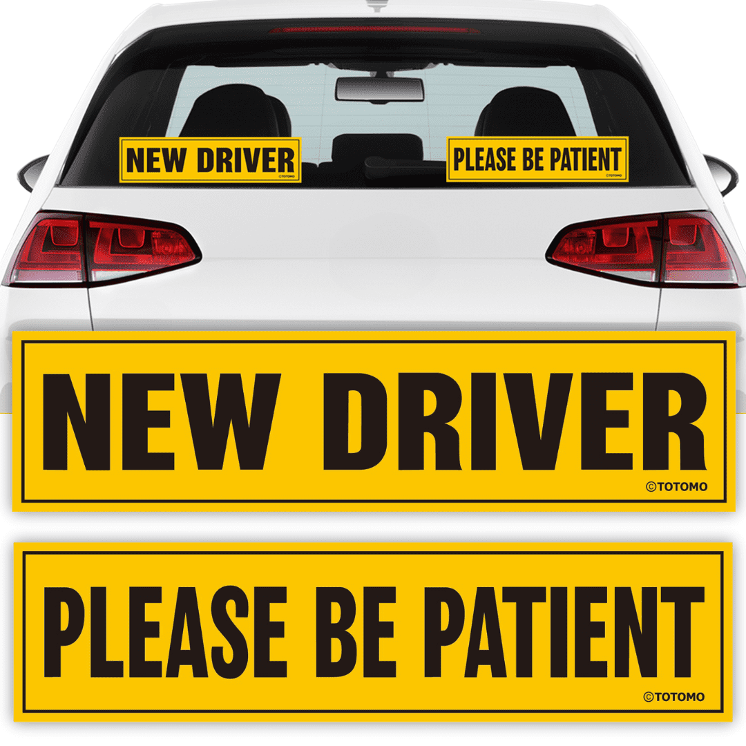 New Driver Sticker for Car, Large 12” x 3”, Reflective Vehicle Safety ...