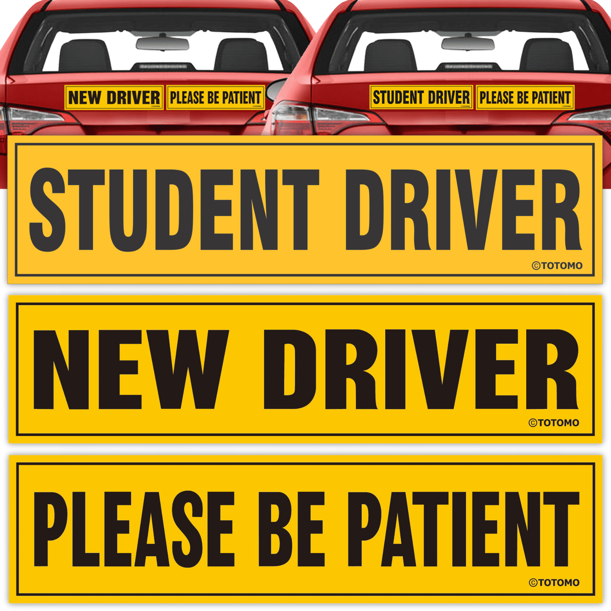 Student Driver, New Driver & Please Be Patient Magnet for Car, Large 12 ...