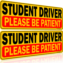 TOTOMO Student Driver Magnet for Car, Large 12"x3" Reflective Safety ...