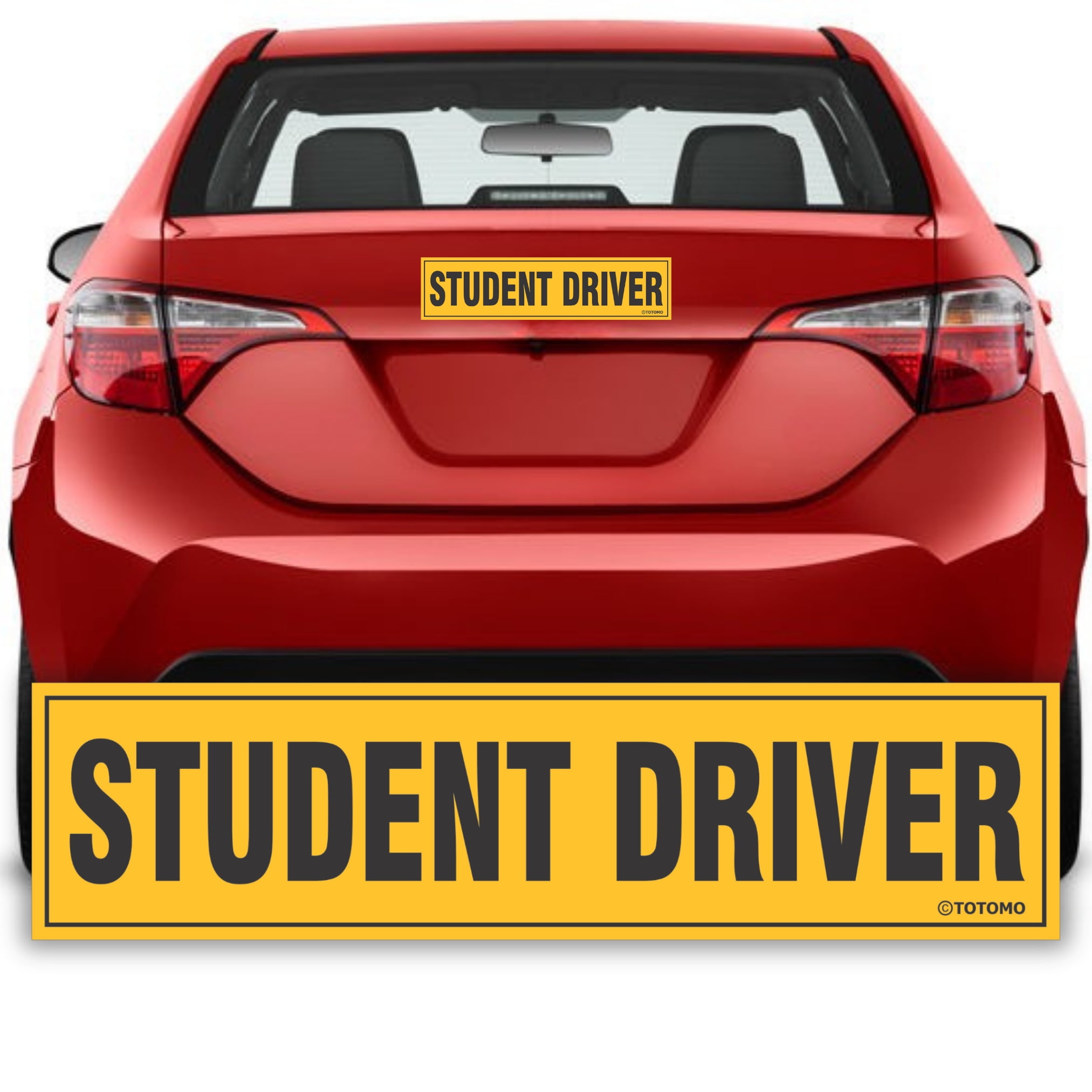 TOTOMO Student Driver Magnet for Car, Large 12"x3" Reflective Safety ...
