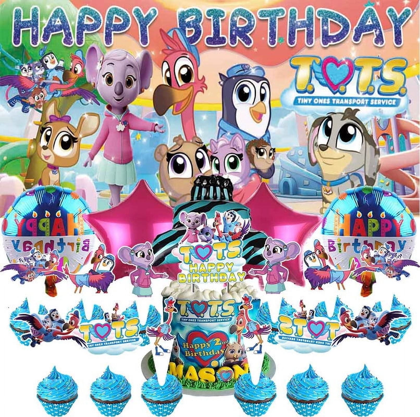 TOTS Party Supplies Decoration Birthday T.O.T.S Birthday Set Decor ...