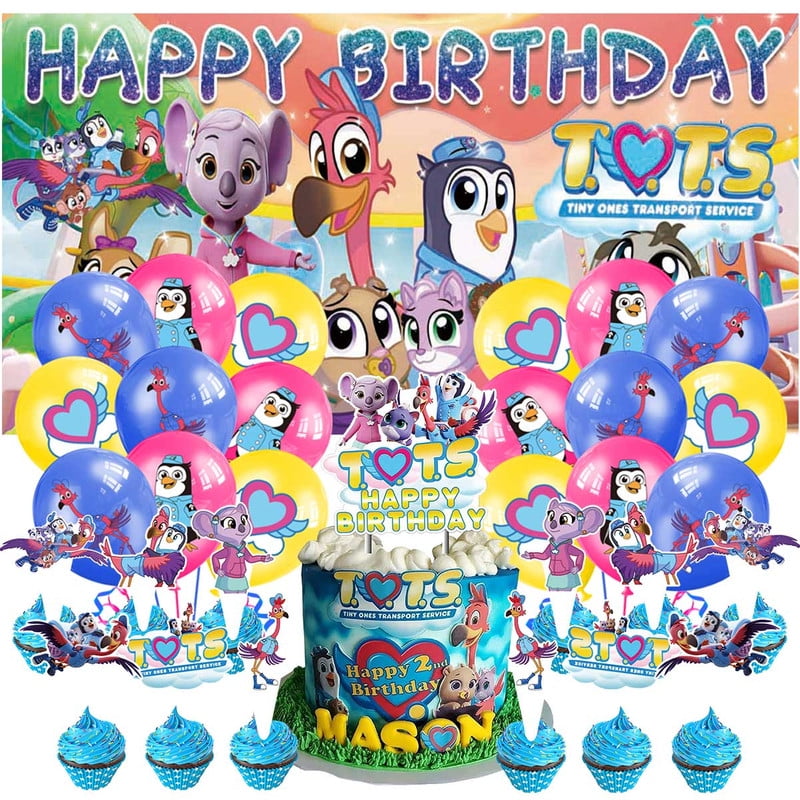 TOTS Set Party Supplies Decoration Birthday Decor Banner Backdrop Kit ...