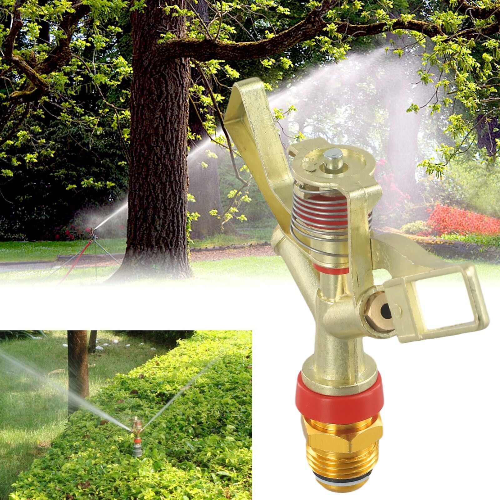 TOTYC 360° Hole Brass Spray Nozzle Sprinkler Head Garden Farm ...