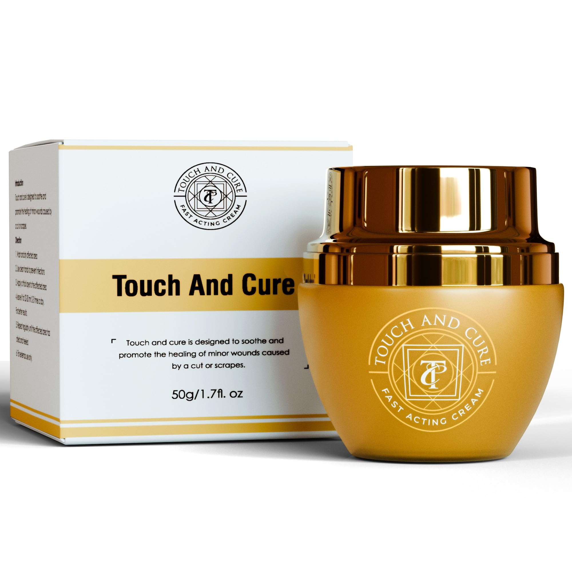 TOUCH AND CURE Skin Soothing Cream - Antiseptic & Restorative Blend ...