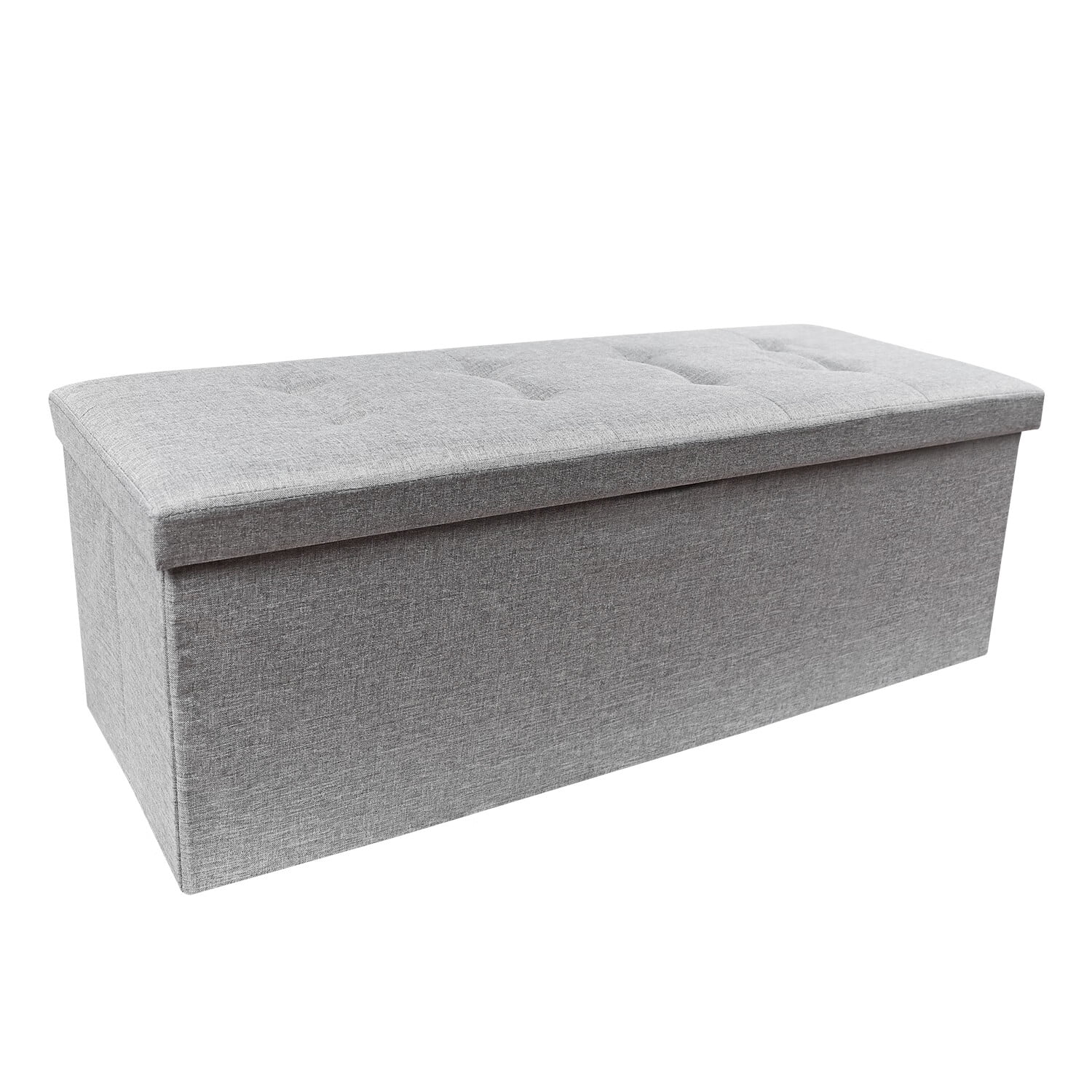TOUCH-RICH Removable Large Folding Storage Ottoman Bench , Storage ...