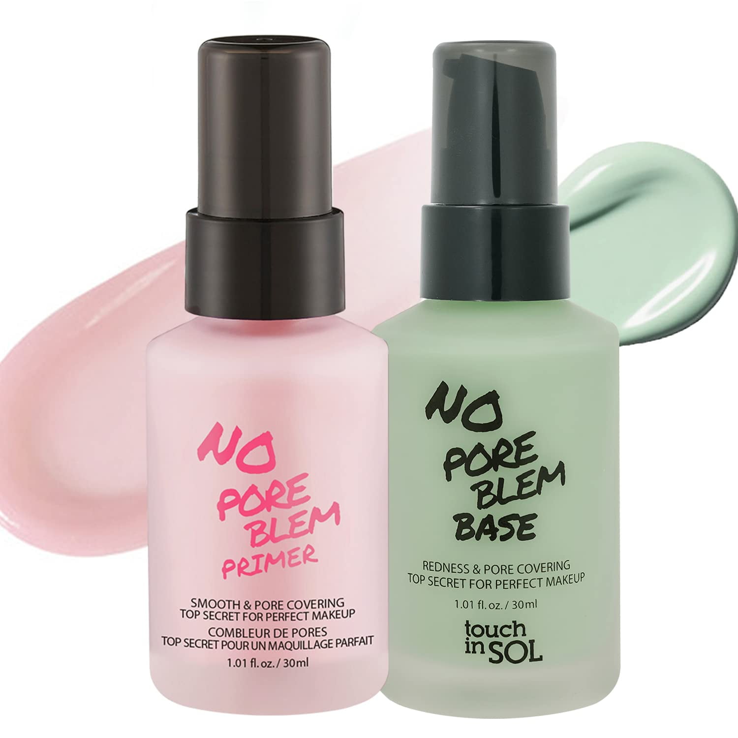 TOUCH IN SOL No Pore Blem Primer + Redness Correcting Base Set - Pore ...