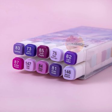 KINGART Pastel Color Palette, Fine & Chisel Tip, 24 Piece Sketch ...