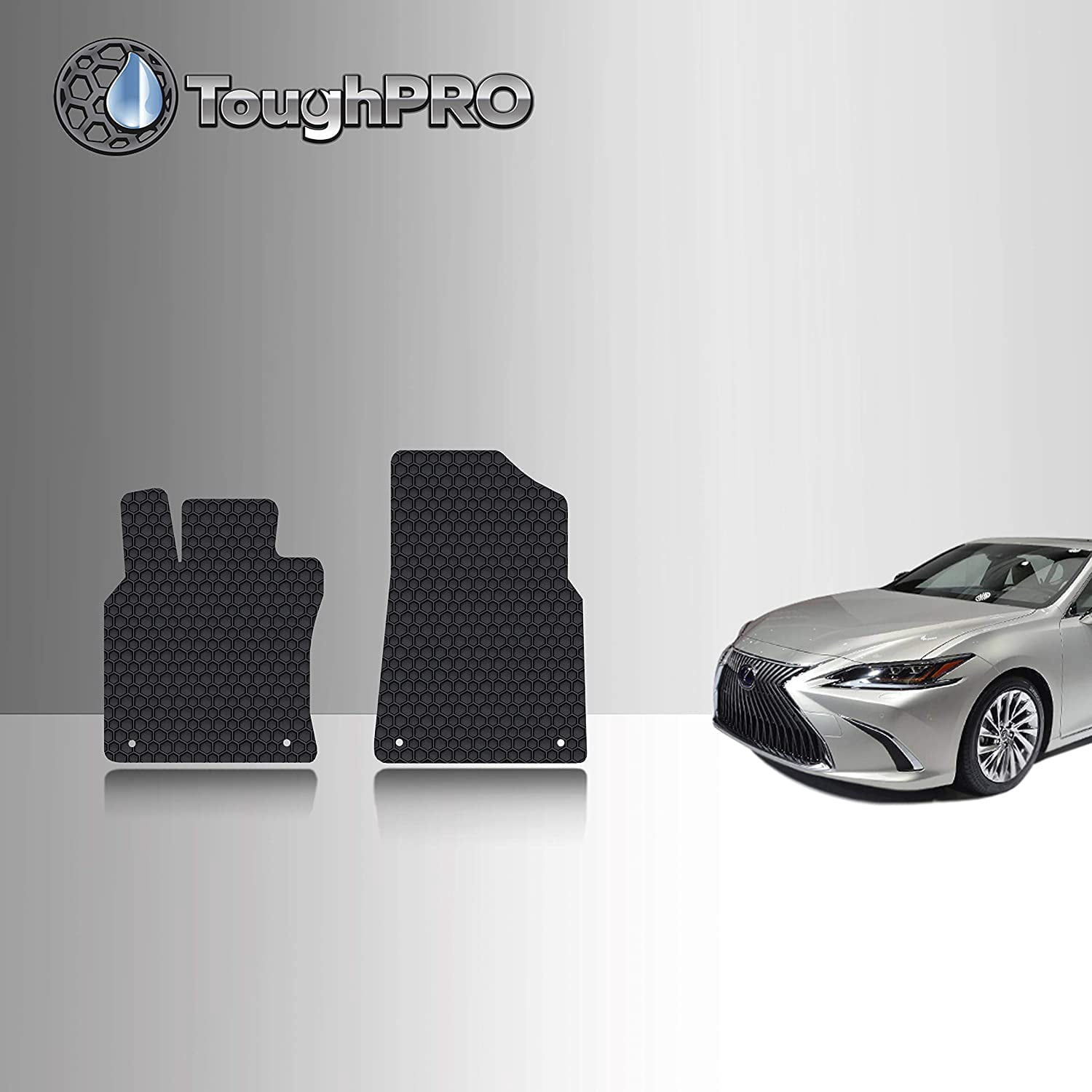 TOUGHPRO Floor Mat Accessories (Front Row Set) Compatible with Lexus ...