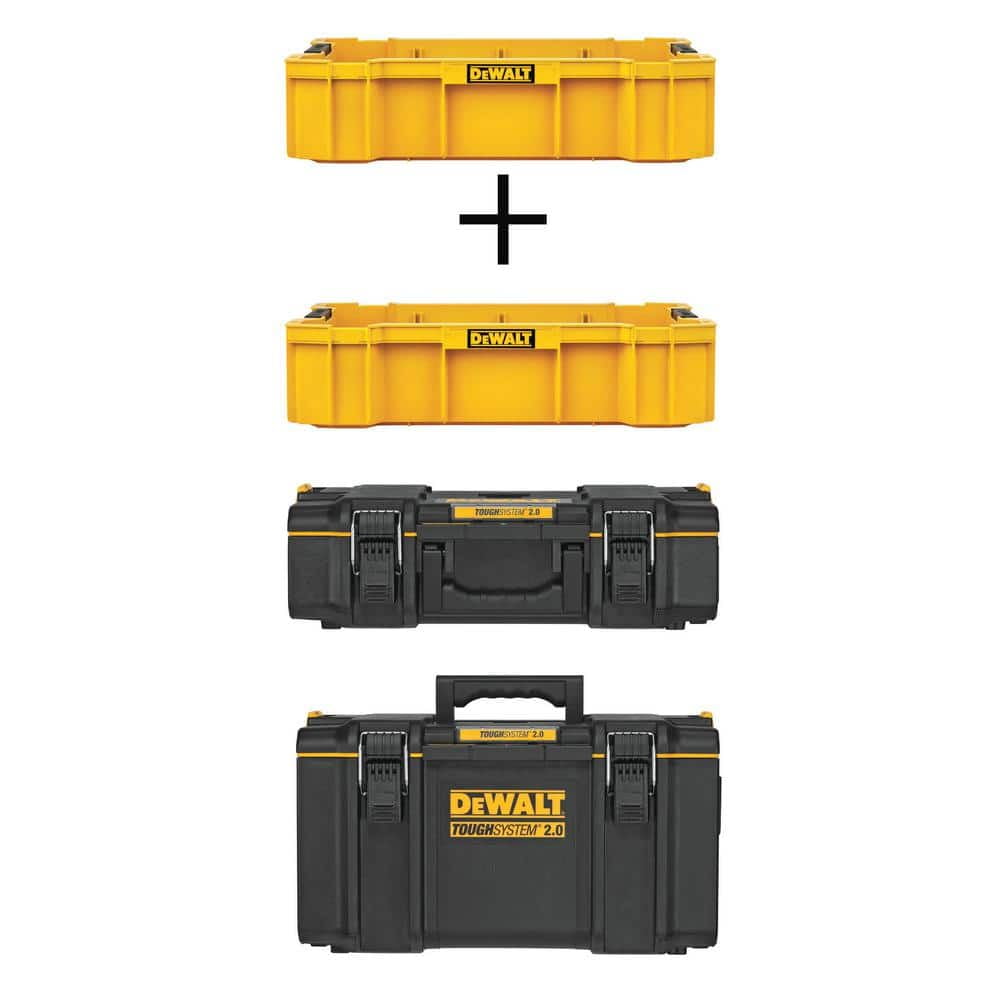 TOUGHSYSTEM 2.0 22 in. Deep Tool Tray (2 Pack), TOUGHSYSTEM 2.0 Small ...