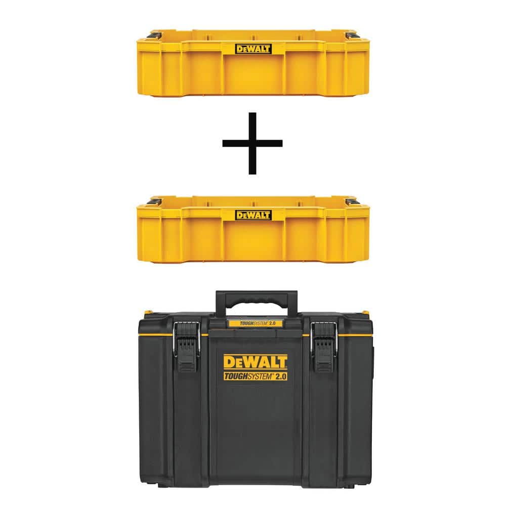 TOUGHSYSTEM 2.0 22 in. Deep Tool Trays (2 Pack) and TOUGHSYSTEM 2.0 22 ...