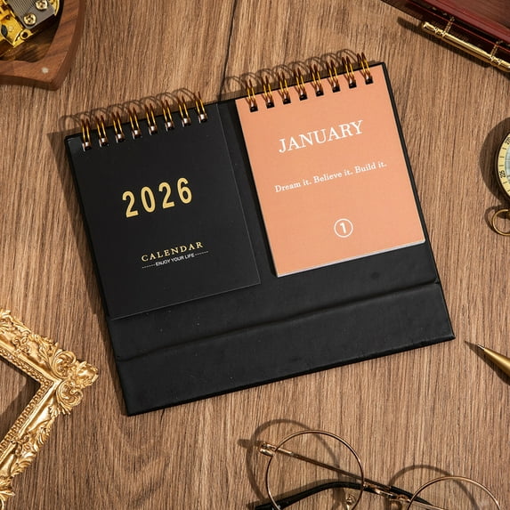 TOUMENY 2026 Motivational Desk Calendar, Compact Office Planner with ...