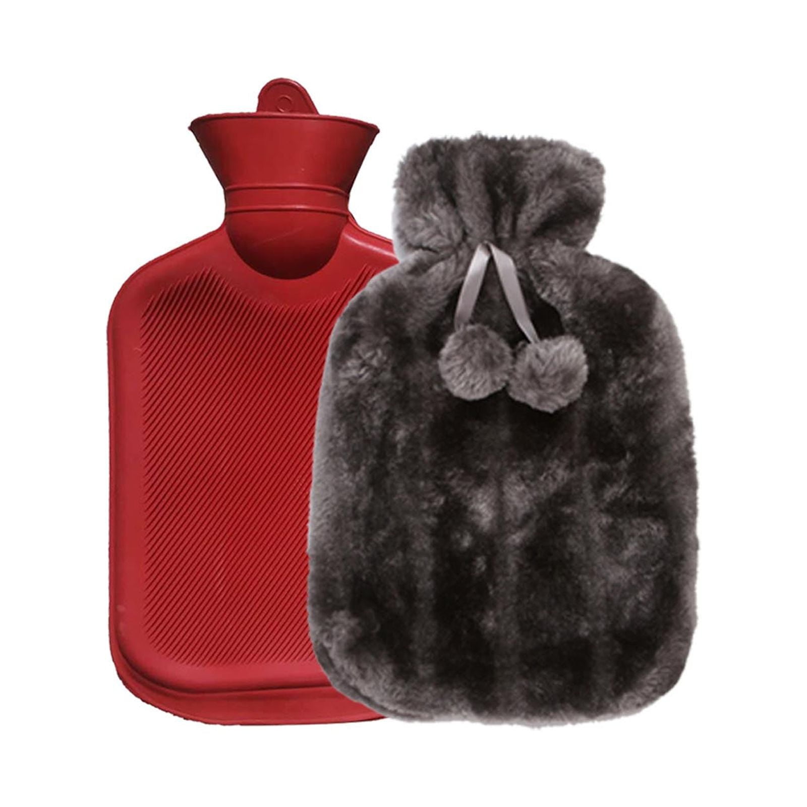 TOUMENY 2L Hot Water Bottle, Detachable Hand Warmer for Pain Relief and ...