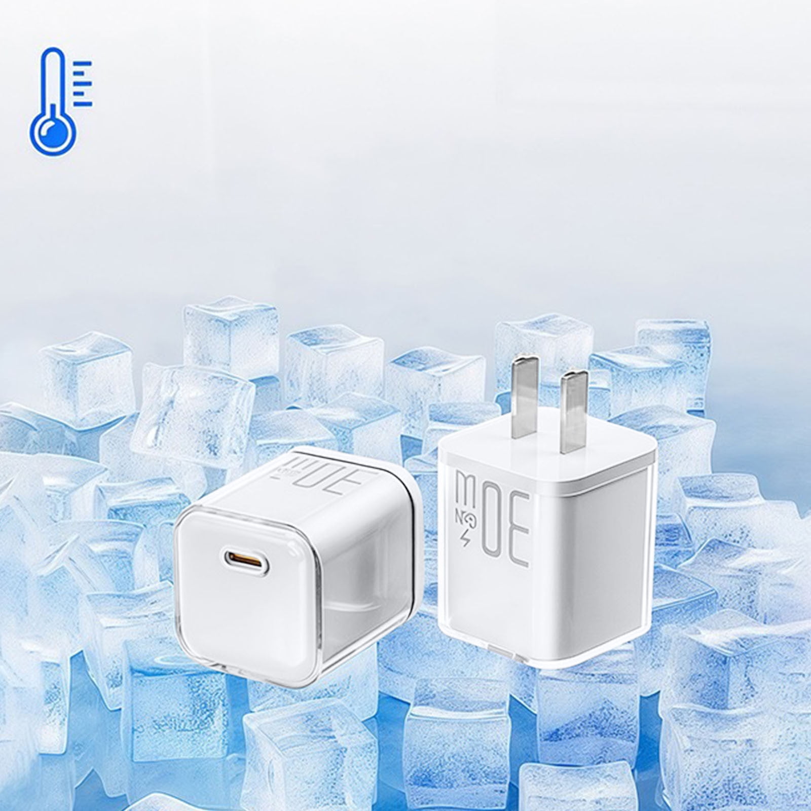 TOUMENY 30W GaN Fast Charger, PD3.0 Super Fast Charging Block, Ice-Cold ...