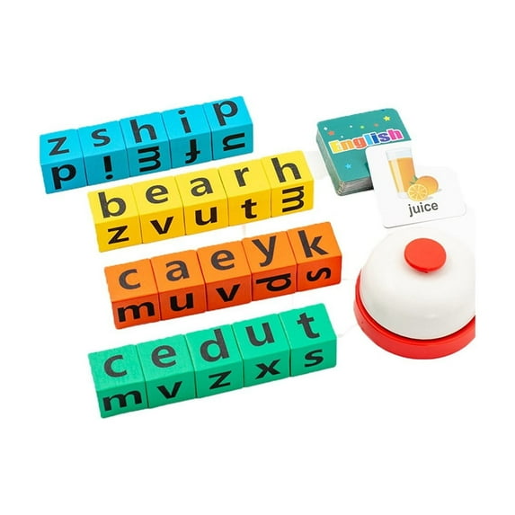 TOUMENY 60pcs Dice Words Game, Fast-Paced 3-Minute Crossword Challenge ...