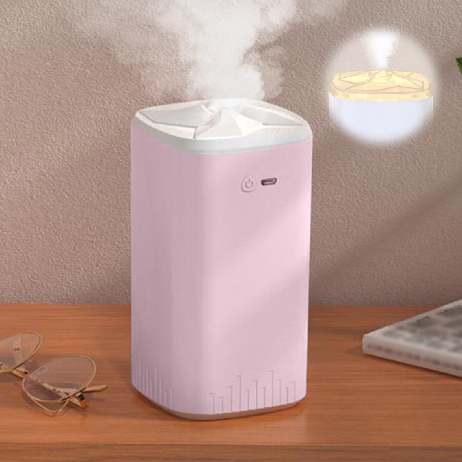 TOUMENY Cool Mist Humidifier with Aromatherapy Diffuser, 360ml Top Fill ...
