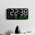TOUMENY Digital Alarm Clock, Multi-Functional LED Display with Date ...