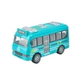 TOUMENY Inertia School Bus Toy, Push and Go Educational Vehicle ...