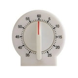 TOUMENY Mechanical Chain Timer, Rotating Dial for Students Problem-Solving Efficiency, Portable ...