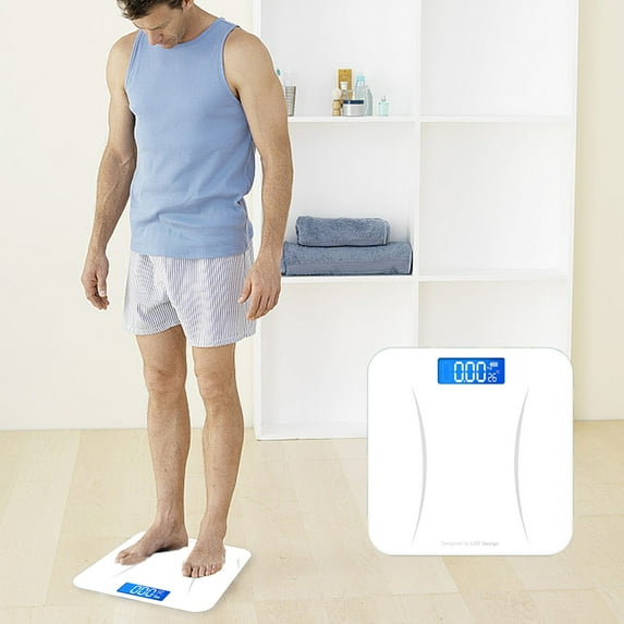 TOUMENY Rechargeable Electronic Scale, Fitness Scale with Luminous ...