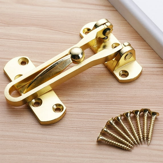 TOUMENY Rocker Bar Door Lock, Heavy Duty Alloy Security Guard for Front ...