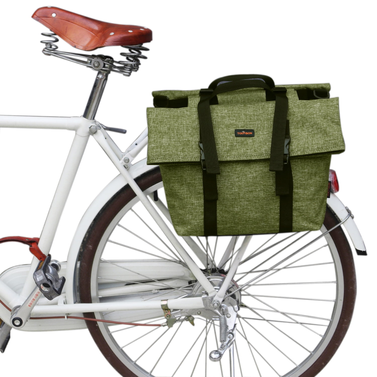 TOURBON Cycling Bike Double Pannier Bicyle Rear Rack Bag Trunk Bag ...