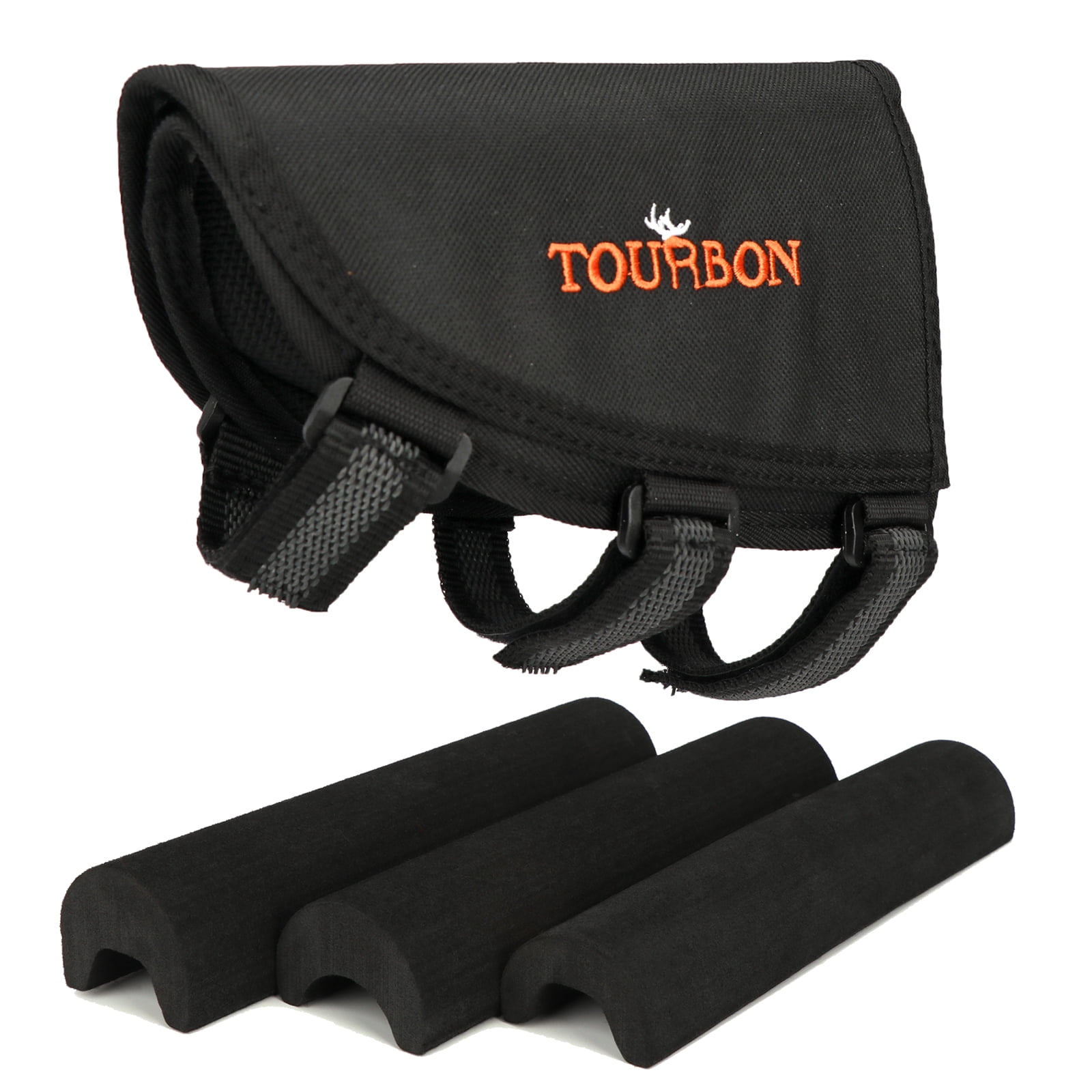 TOURBON Hunting Canvas Gun Buttstock Cover Cheek Rest Pad with Shell ...