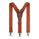 TOURBON Men's Suspender Strap with 3 Metal Snap Hooks Y Back Y-Shaped ...
