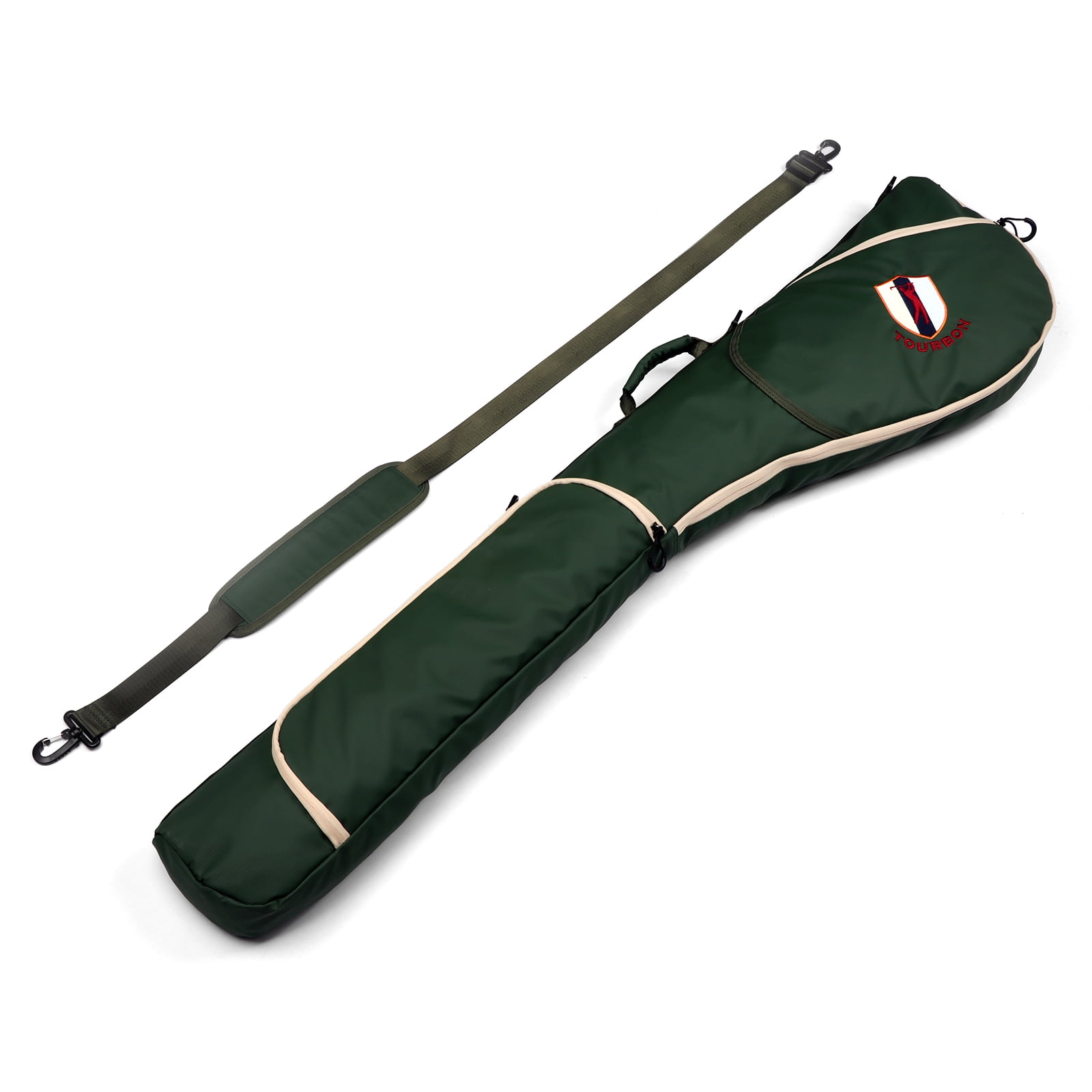 TOURBON Outdoor Nylon Golf Clubs Carry Bag Lightweight Sunday Bag Small ...