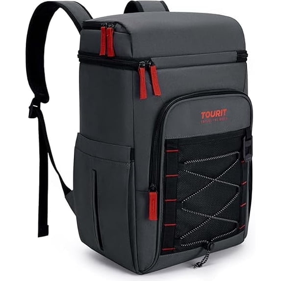 TOURIT 26 Cans Backpack Cooler with Multiple Pockets, Gray - Walmart.com