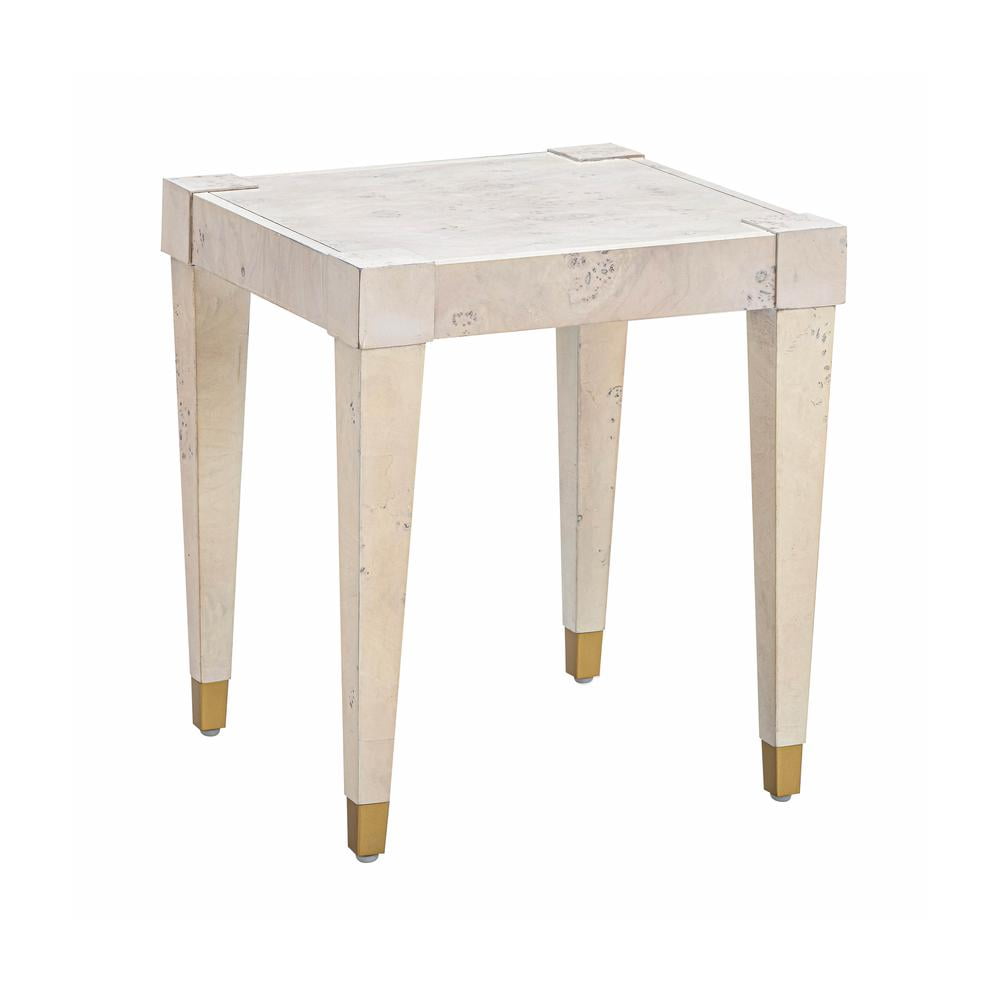 TOV Furniture Brandyss White Burl End Table - Walmart.com