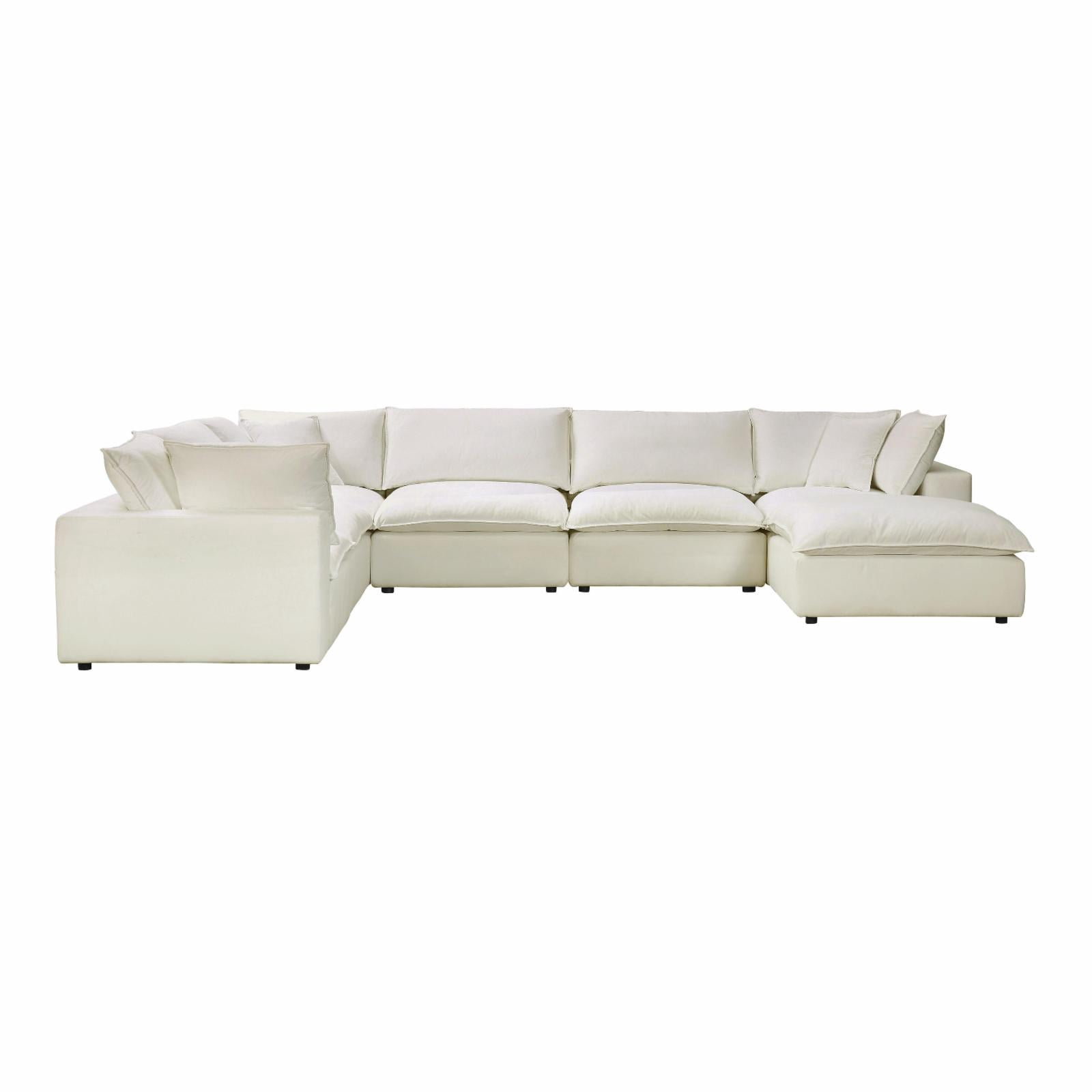 TOV Furniture Cali Modular 7 Piece Large Chaise Sectional - Walmart.com