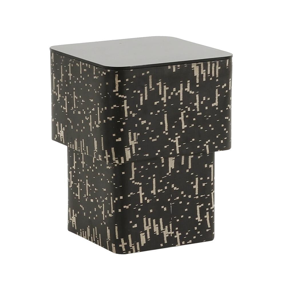 TOV Furniture Faye Black Glass Side Table - Walmart.com