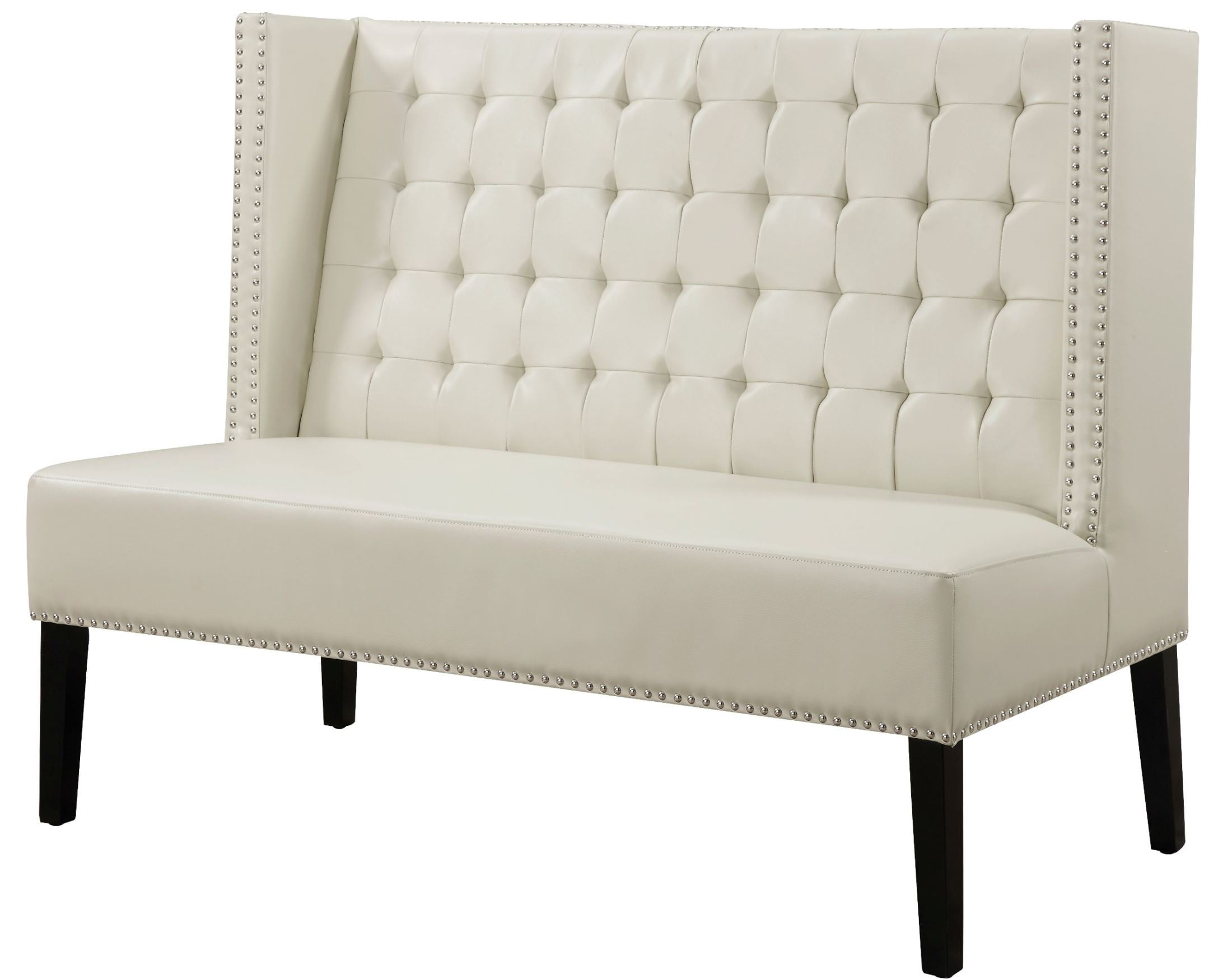 TOV Furniture Halifax Leather Banquette Bench - Walmart.com