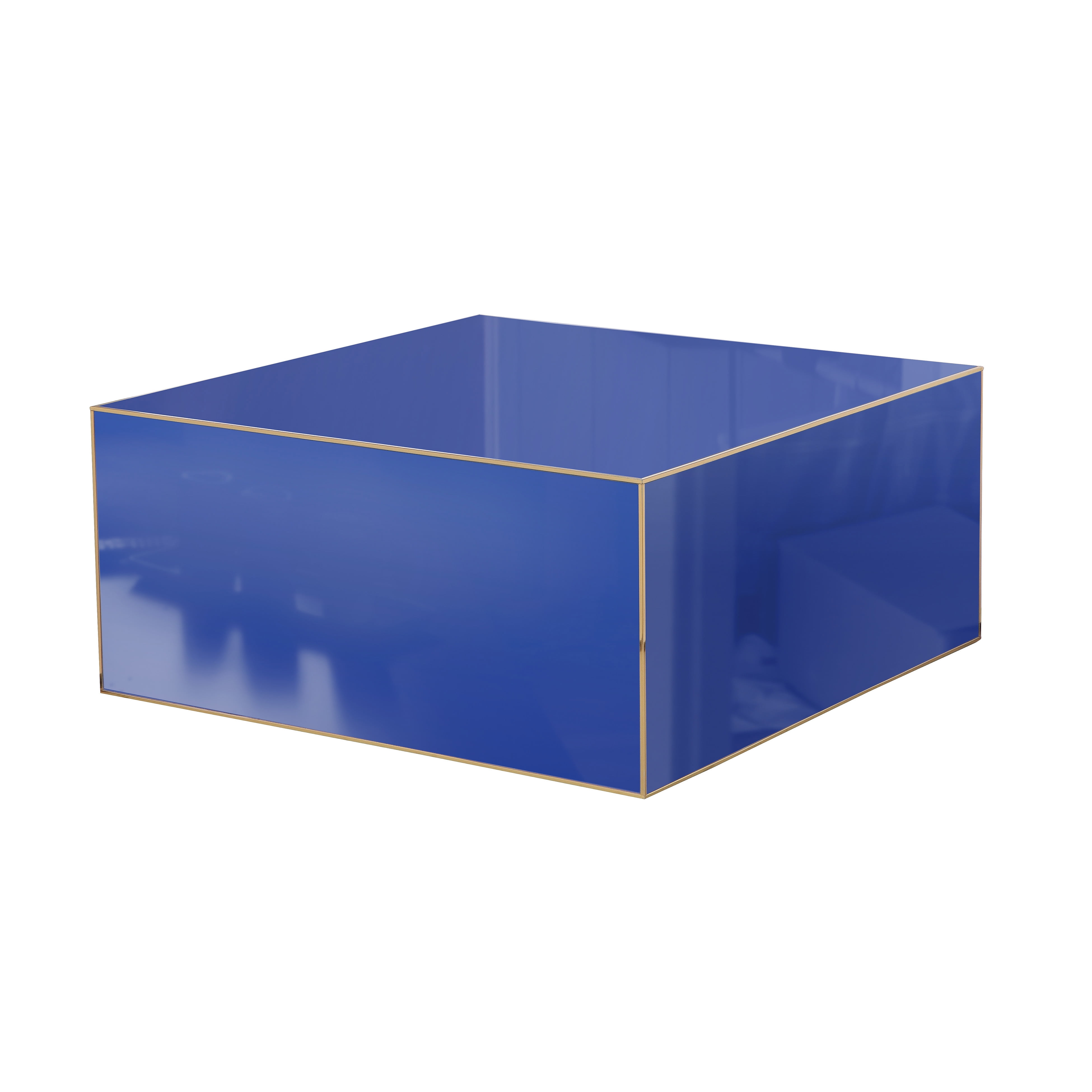 TOV Furniture Havana Blue Glass Coffee Table - Walmart.com