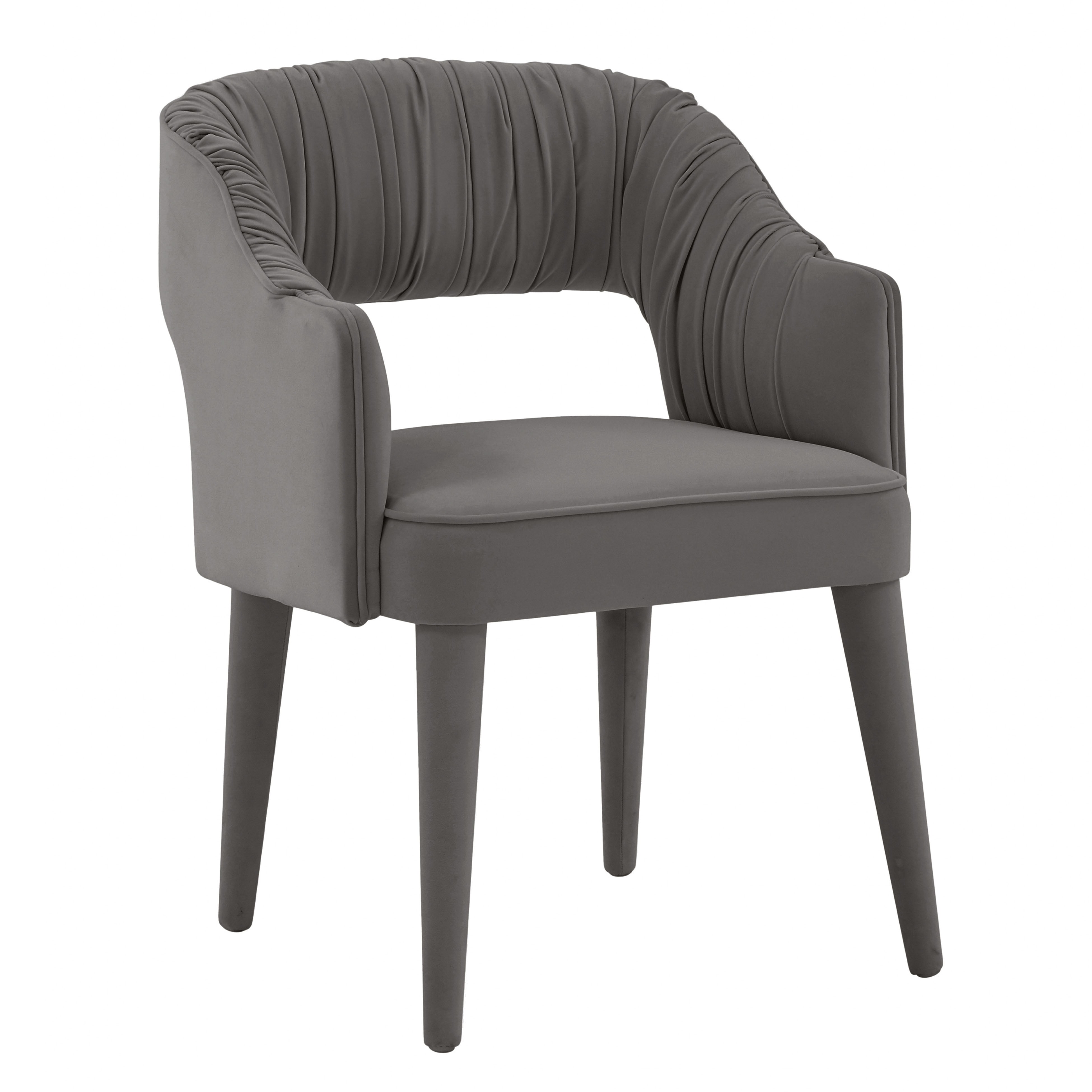 TOV Furniture Zora Grey Velvet Dining Chair - Walmart.com