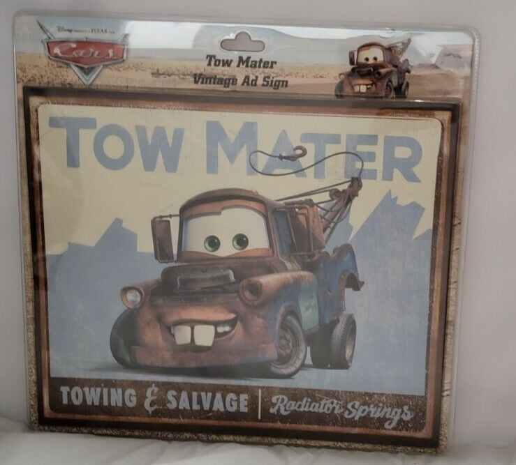 TOW MATER Disney Pixar Cars TOWING & SALVAGE Radiator Springs Vintage ...