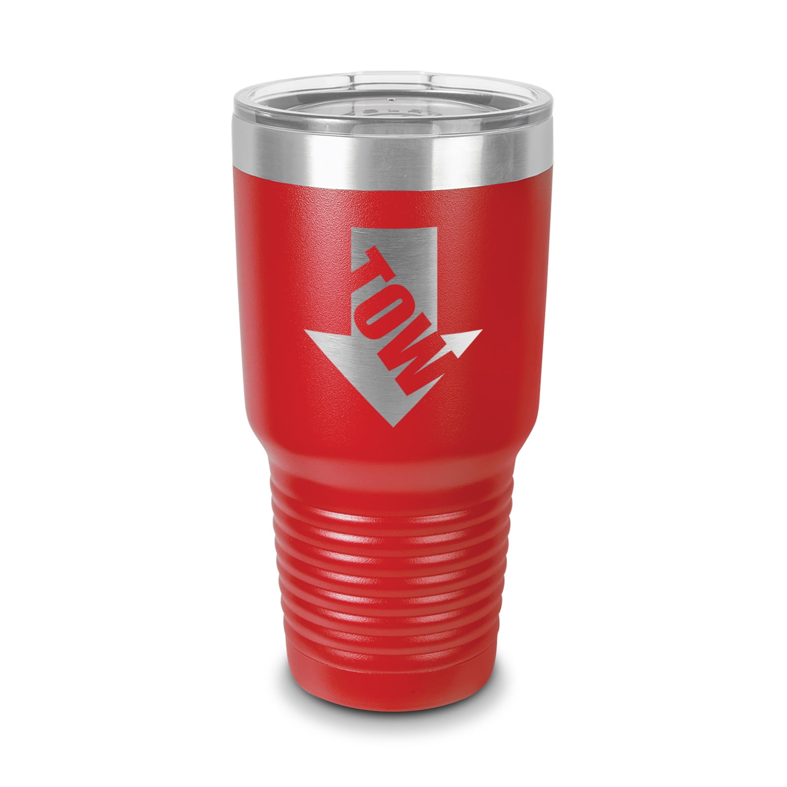 TOW Point Tumbler 30 oz - Laser Engraved w/ Clear Lid - Stainless Steel ...